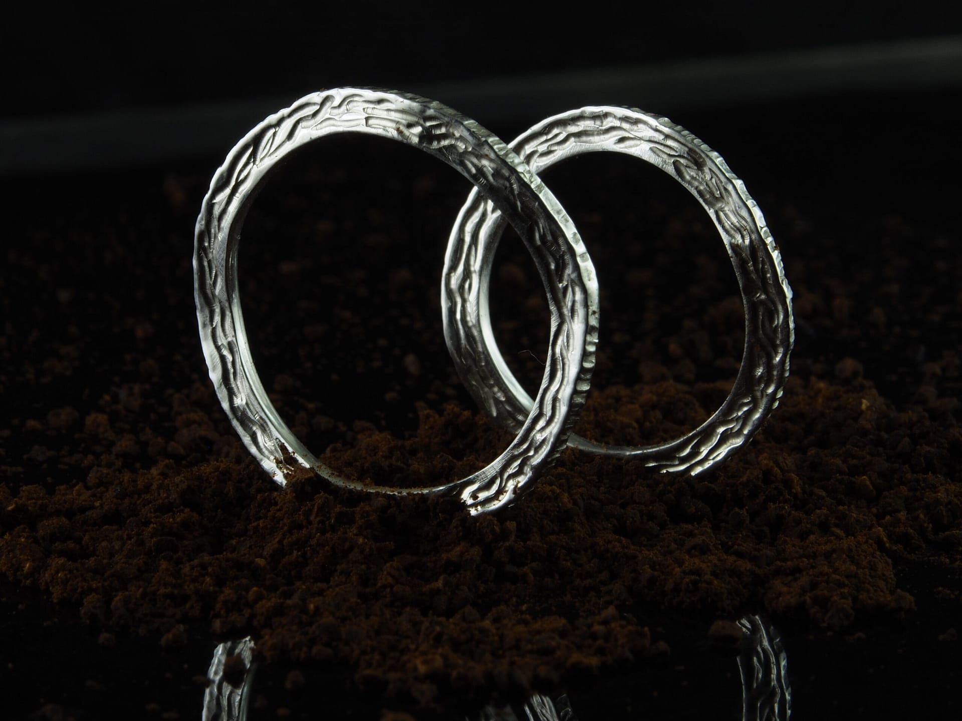 Verighete din Platina - Design Organic - Mihail Jewellery